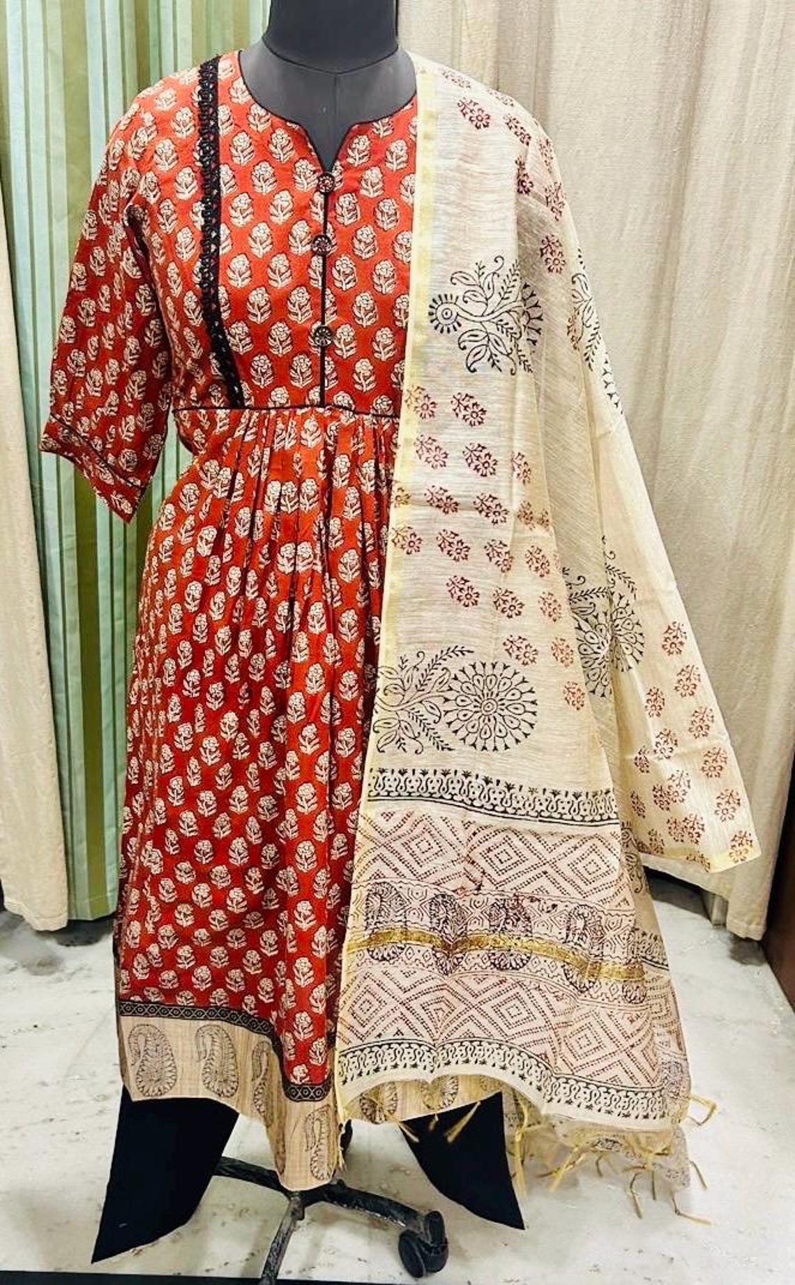 Cotton Kurta Set - Etsy