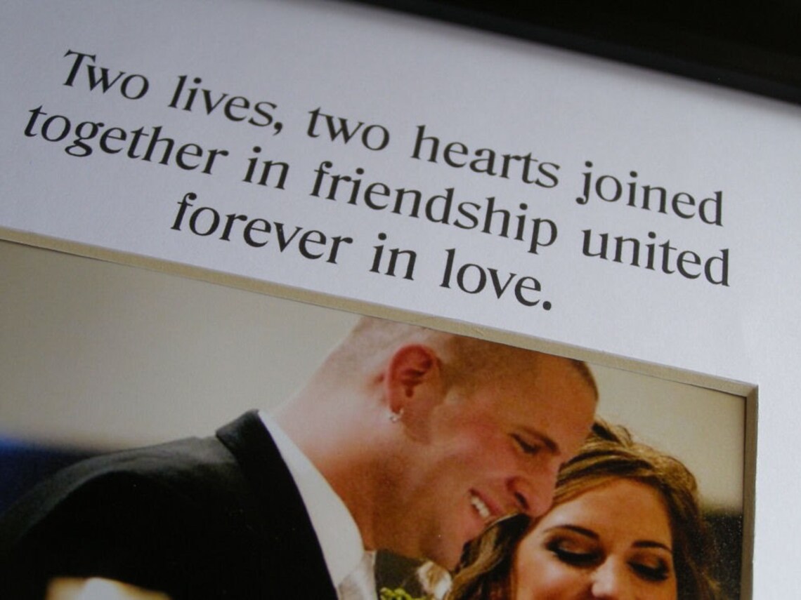 Two Lives, Two Hearts 8 X 10 Custom Photo Mat Design C6 - Etsy