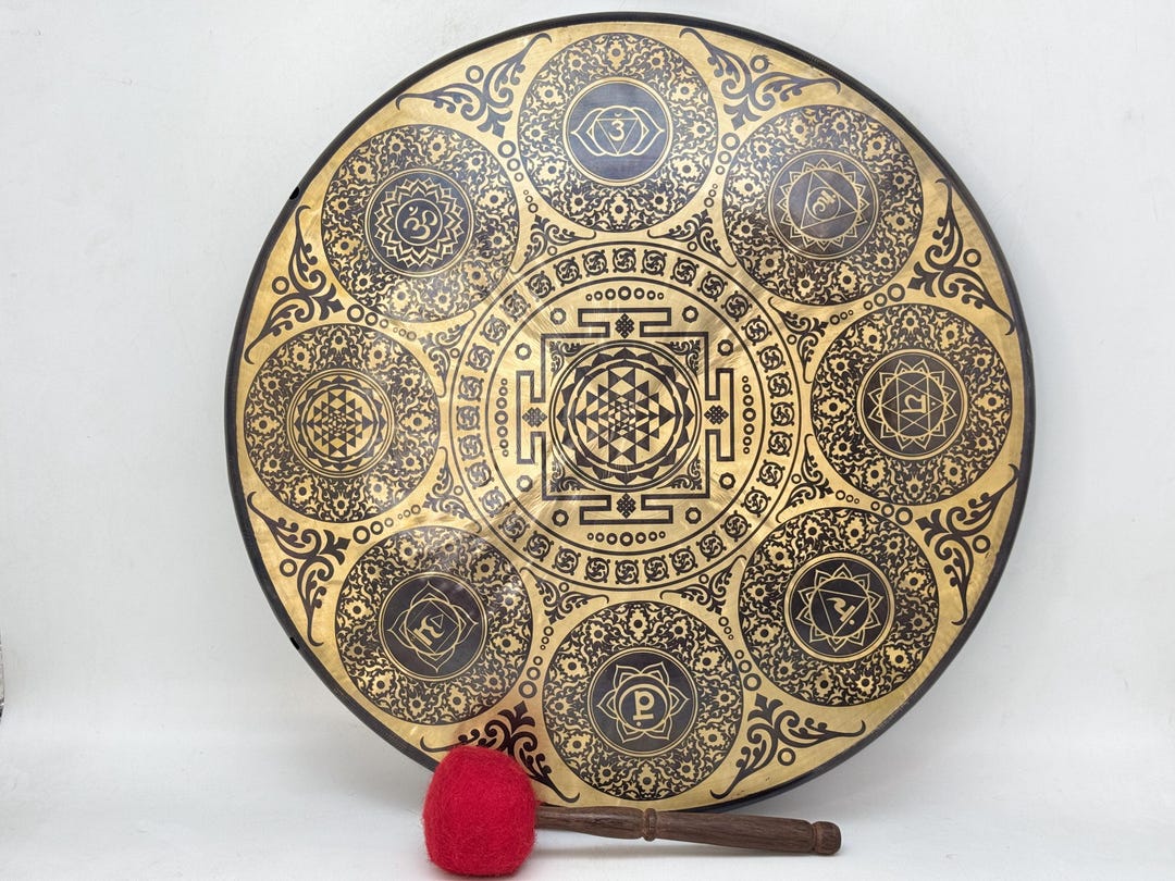 Sacred Shree Yantra Chakra Gong – Gong for Deep Healing and Meditation ...