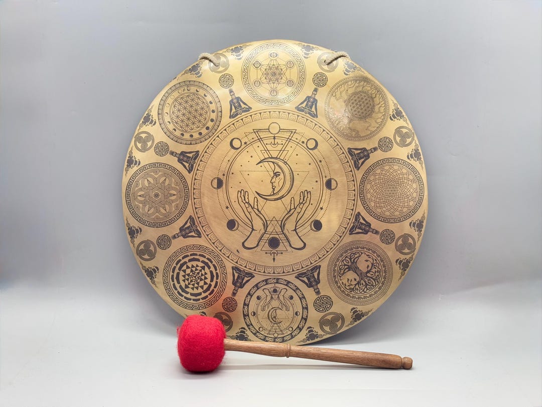 Solar Eclipse Wind Gong: Tibetan Sound Healing Instrument - Etsy