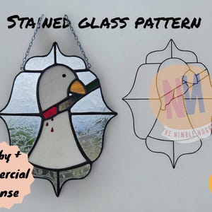 Silly Goose Stained Glass Pattern hobby & Commercial License - Etsy
