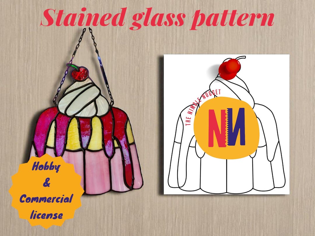 Pudding Stained Glass Pattern (hobby & Commercial License) - Etsy
