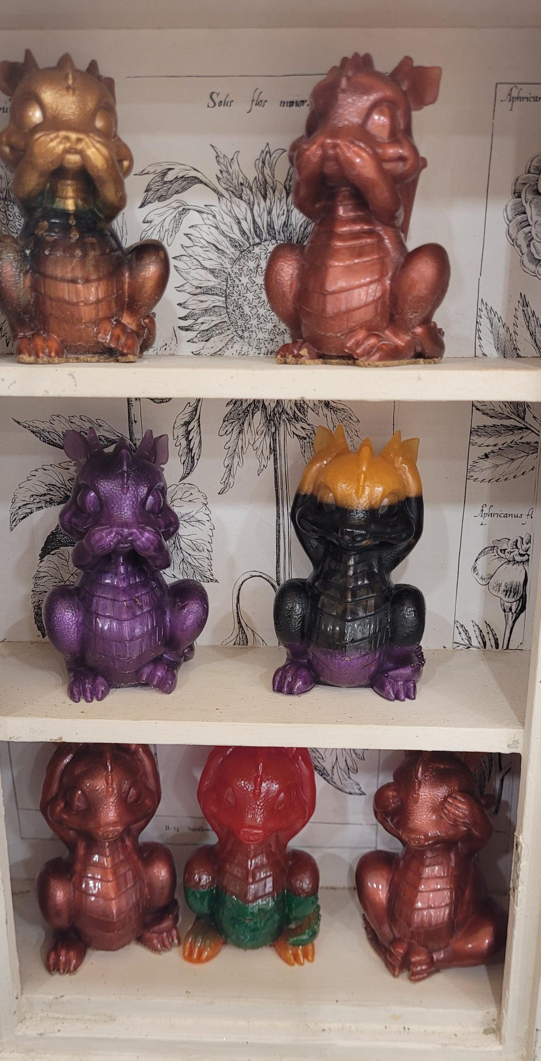 Gift Items! Handmade Epoxy Resin Dragons in Multiple Poses and Multiple ...