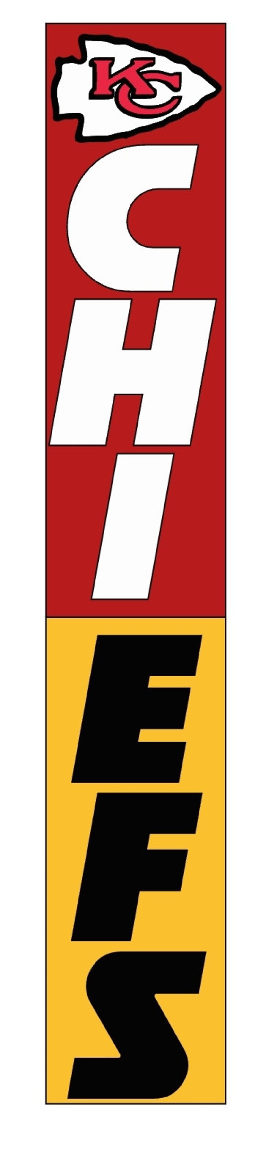 KC Chiefs Porch Welcome Sign Leaner 7 Design Options and 3 Sizes - Etsy