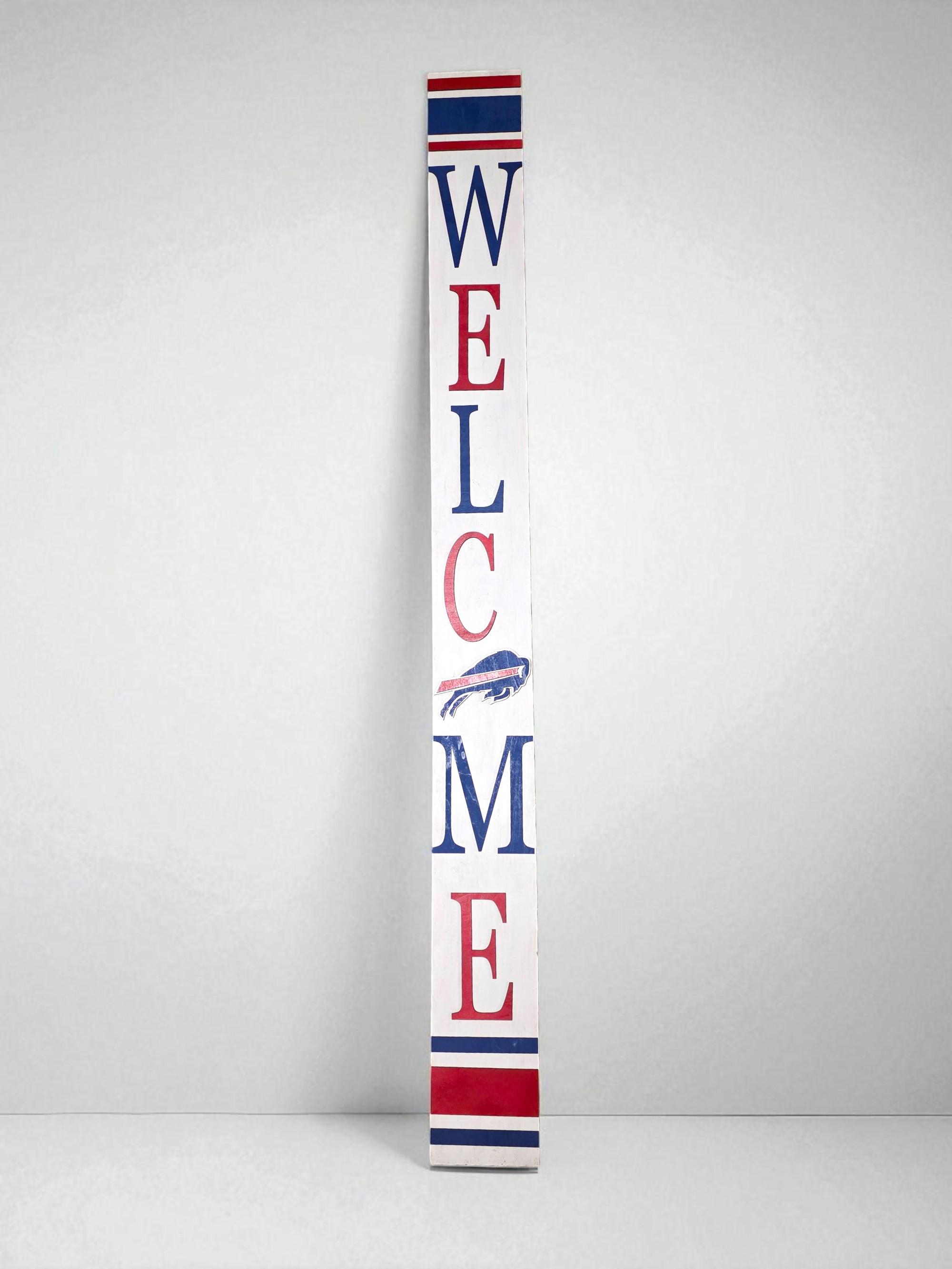 Football Sports Fan Porch Leaner Welcome Sign 32 NFL Design Options and ...