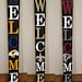 Football Sports Fan Porch Leaner Welcome Sign 32 NFL Design Options and ...