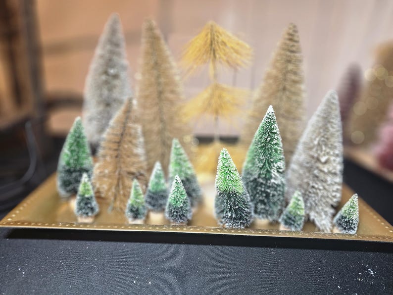 Bottle Brush Tree Table Centerpieces Build Your Own Centerpiece Gold ...