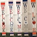 Football Sports Fan Porch Leaner Welcome Sign 32 NFL Design Options and ...
