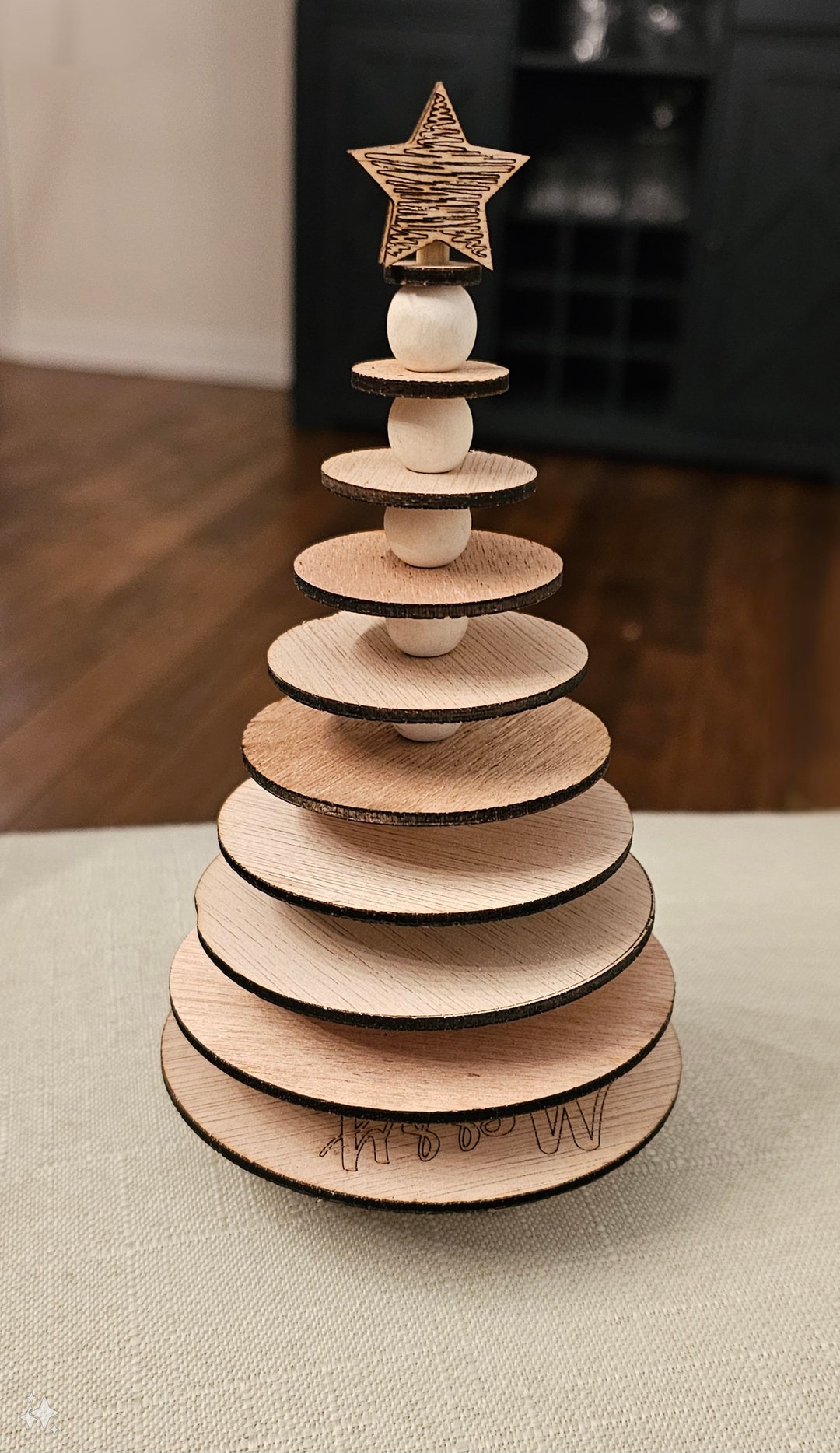 Christmas Tree Build Kit, DIY Mini Wooden Tree Kit 6 in Christmas Decor ...