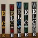 Football Sports Fan Porch Leaner Welcome Sign 32 NFL Design Options and ...