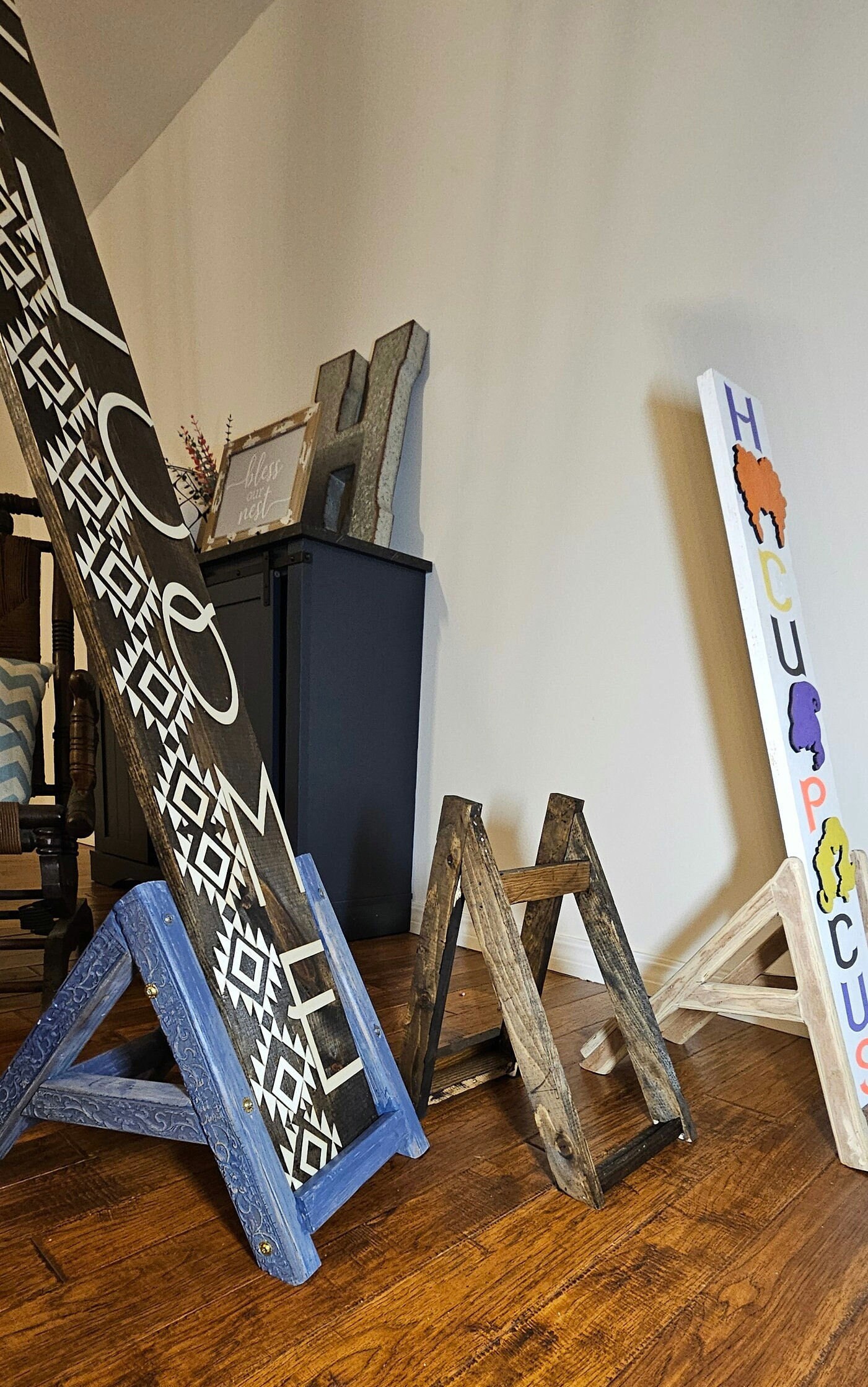 Stand, Sign Stand, Porch Leaner Stand, Welcome Sign Stand, Sign Holder ...