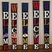 Football Sports Fan Porch Leaner Welcome Sign 32 NFL Design Options and ...