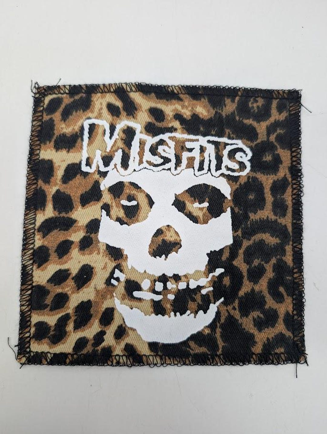Misfits Patch – Fiend Logo /leopard Cheetah Print / Horror Punk Sew on ...