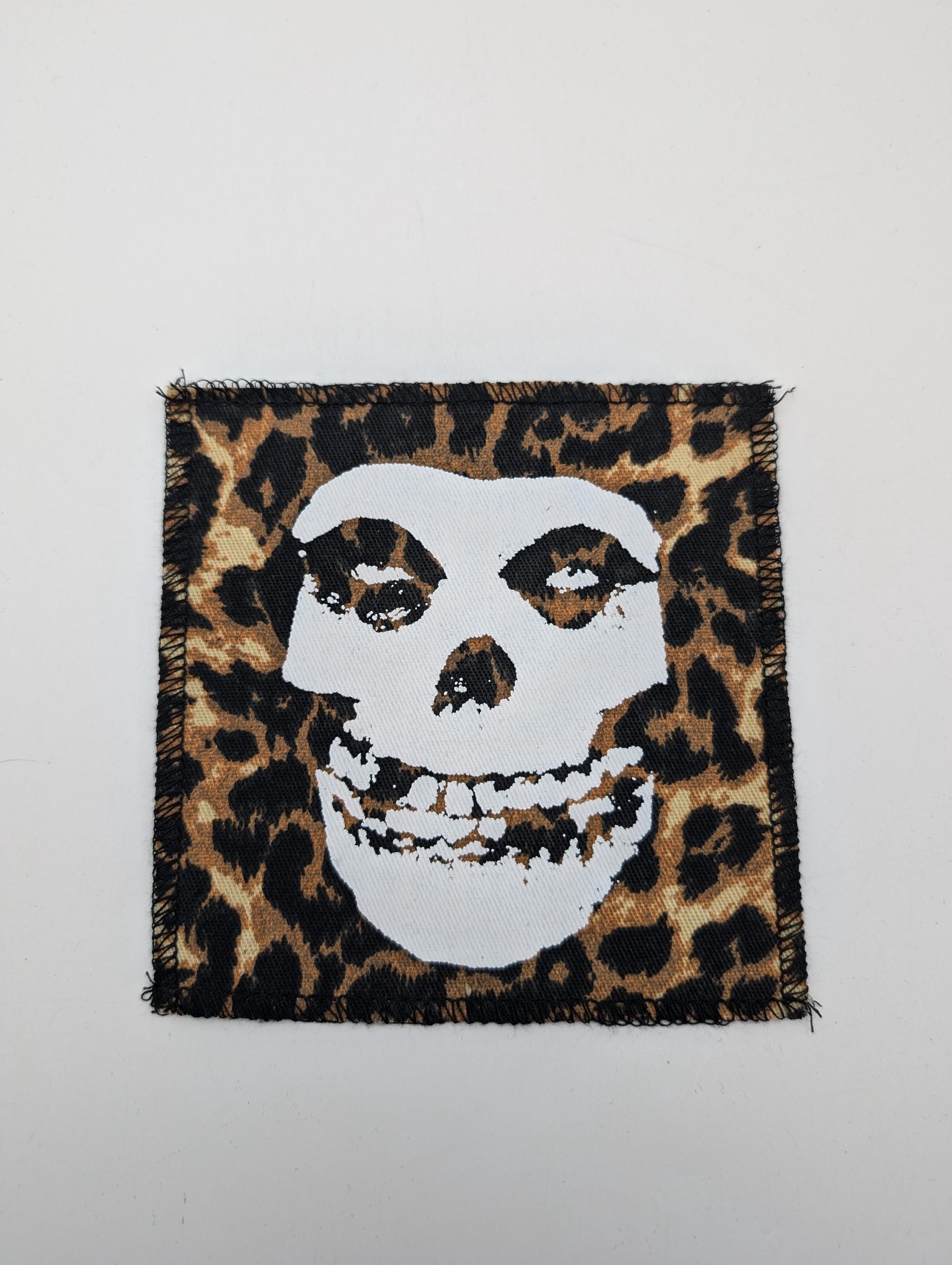 Misfits Patches - Cheetah Print / Screen Printed Sew on Canvas Patches ...