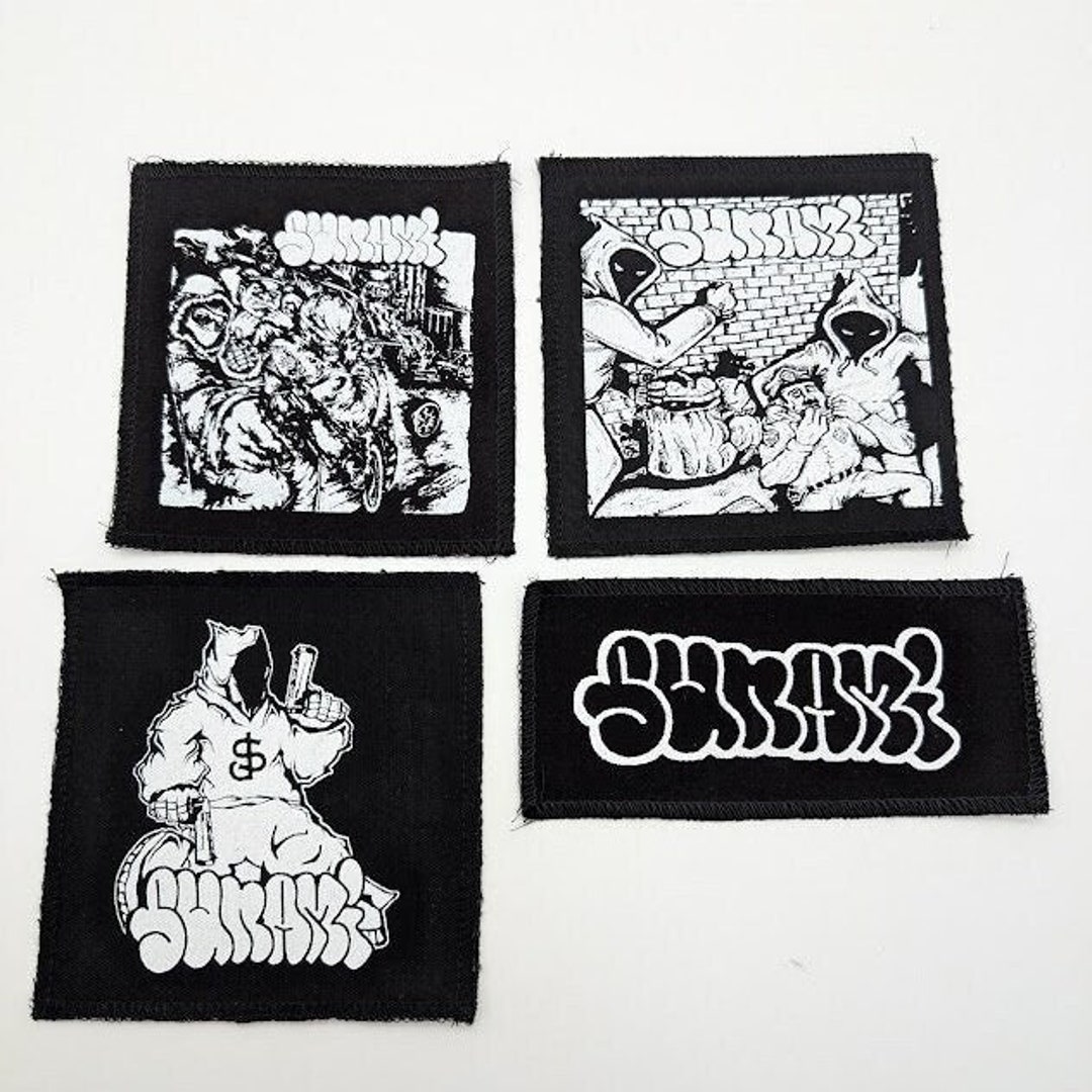 Sunami Patches - Screen Printed Sew on Canvas Patches Pick Your Own - Hardcore Beatdown Punk ...