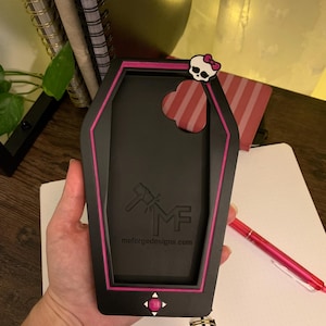 Cute Skullette Coffin Phone Case | Cosplay Accessory | Skull Bat Coffin ...