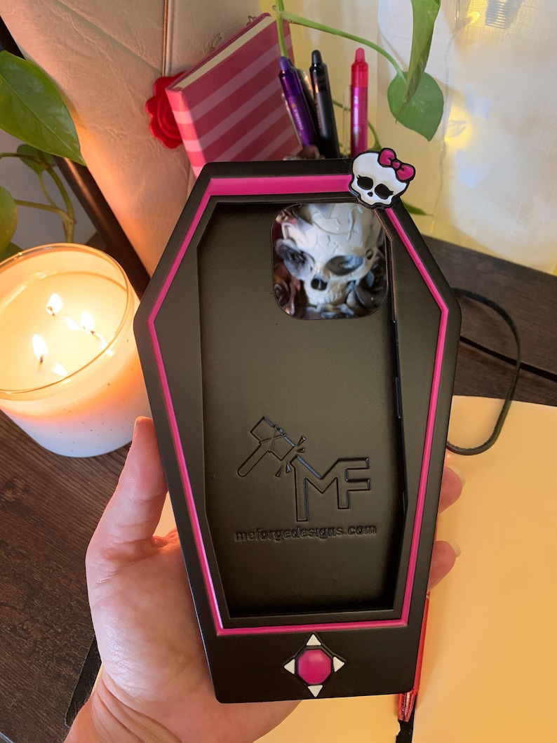 Fits iPhone 15 Pro Max Cute Skullette Coffin Phone Case | Cosplay ...