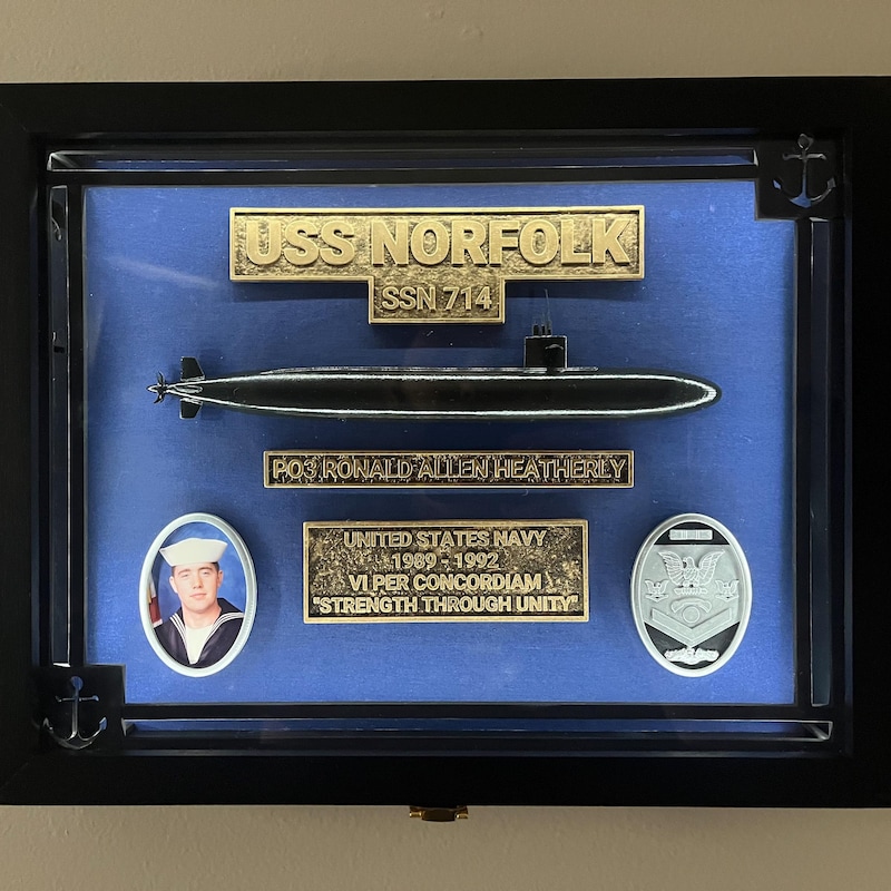 Military Shadow Box Navy - Etsy