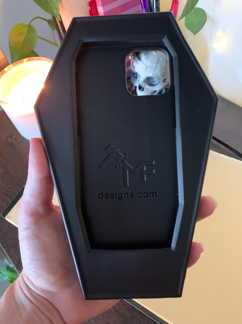 Fits iPhone 12 Pro Cute Spooky Scene Coffin Phone Case | Cosplay ...