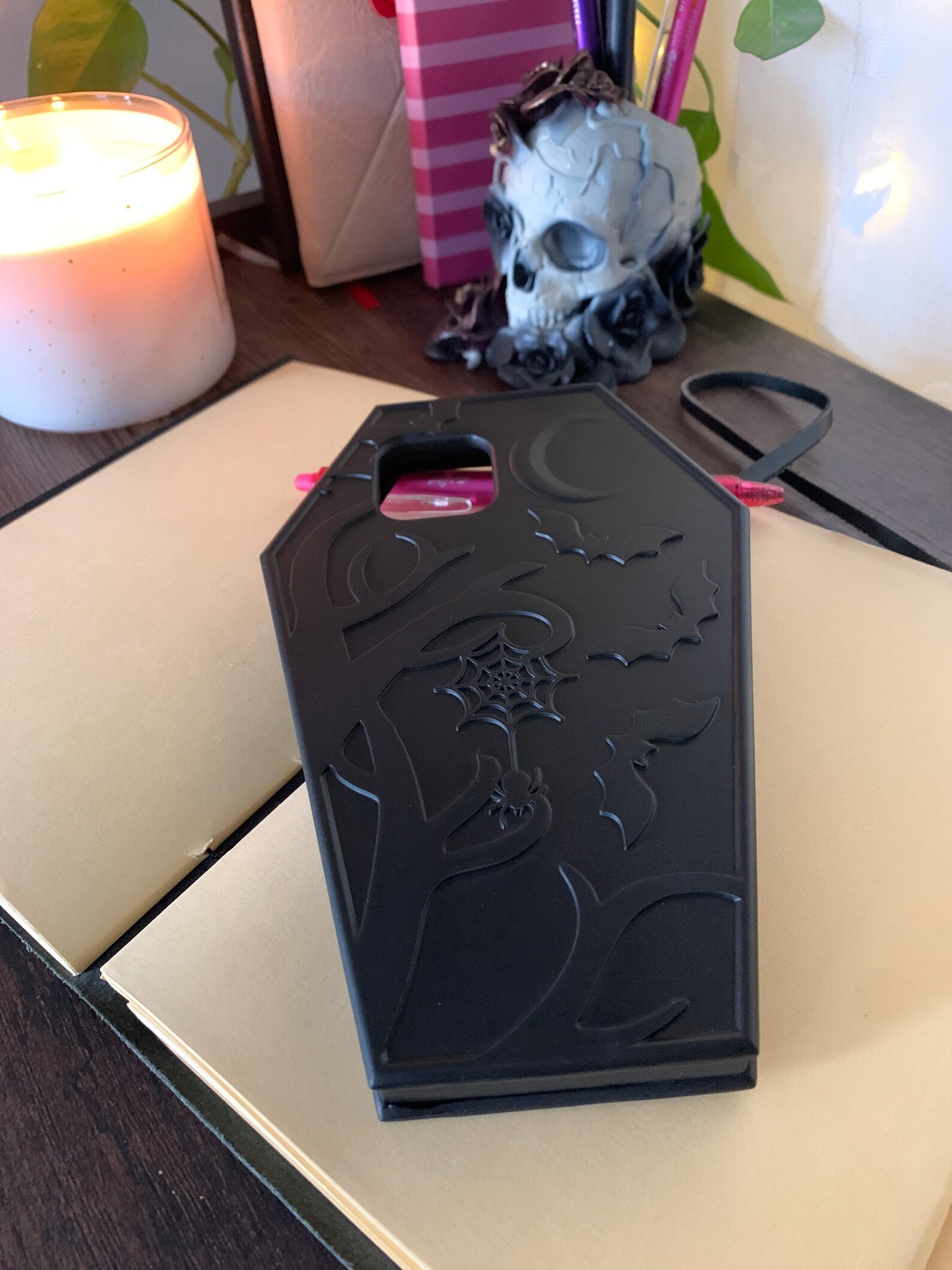Fits iPhone 12 Pro Cute Spooky Scene Coffin Phone Case | Cosplay ...