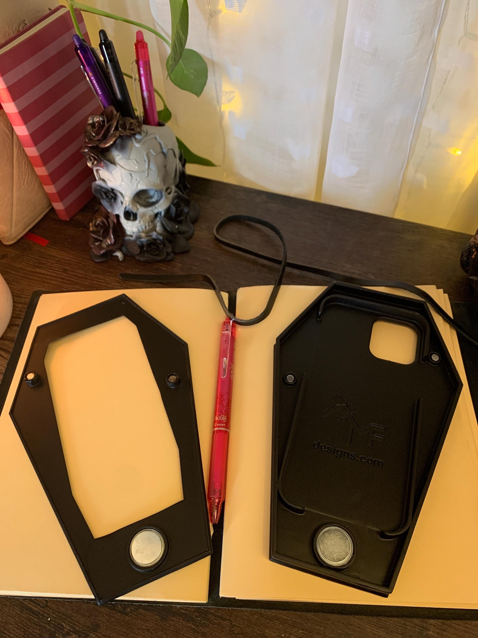 Fits iPhone 12 Pro Cute Spooky Scene Coffin Phone Case | Cosplay ...