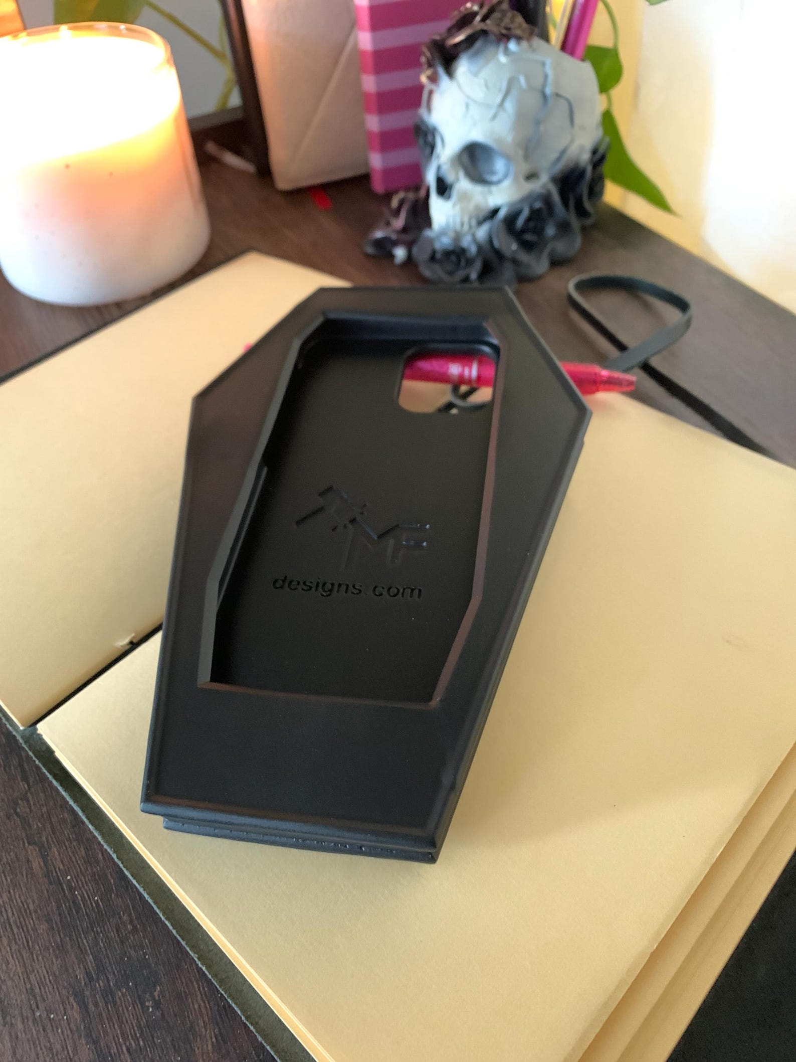 Fits iPhone 12 Pro Cute Spooky Scene Coffin Phone Case | Cosplay ...