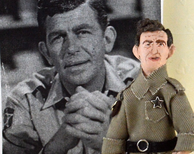 Andy Griffith Doll Miniature Actor Art Character Vintage Television - Etsy