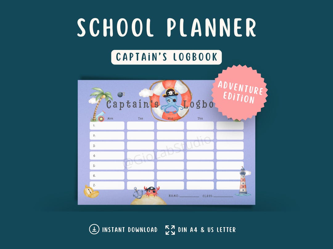 Kids Daily Planner | Back to School Schedule | Preschool Curriculum ...