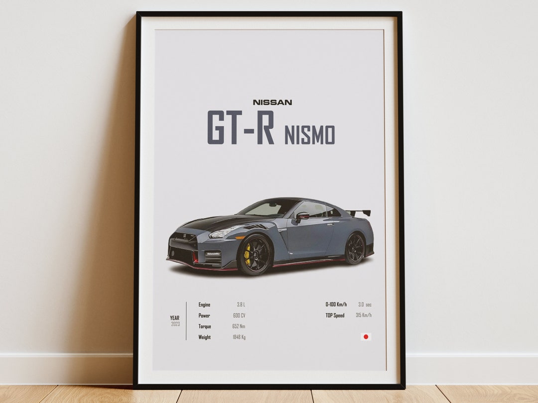 Nissan GTR Nismo Poster - Nissan GTR Print - Car Print - Car Wall Art ...
