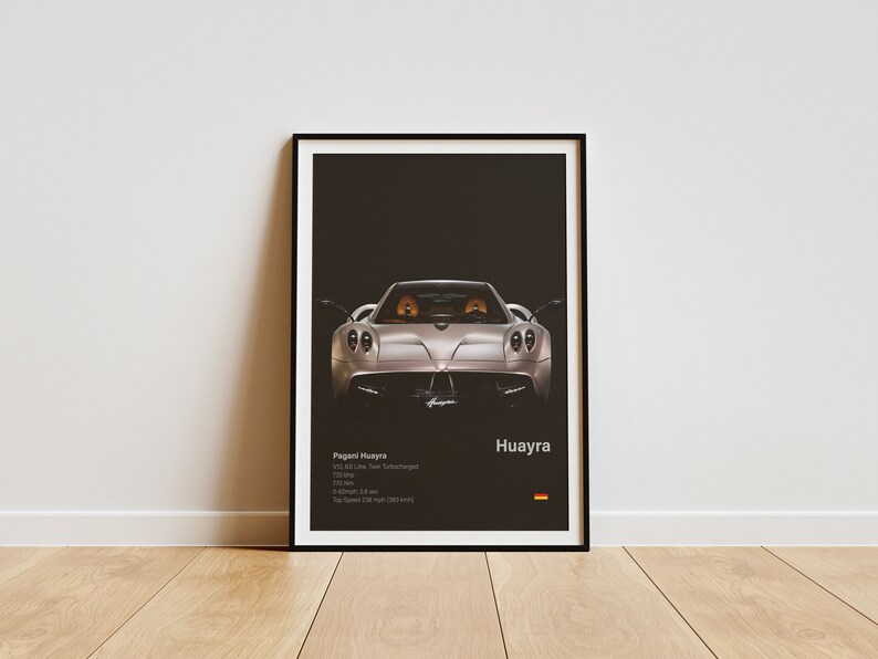 Pagani Huayra Poster - Huayra Prints - Pagani Posters - Car Prints ...