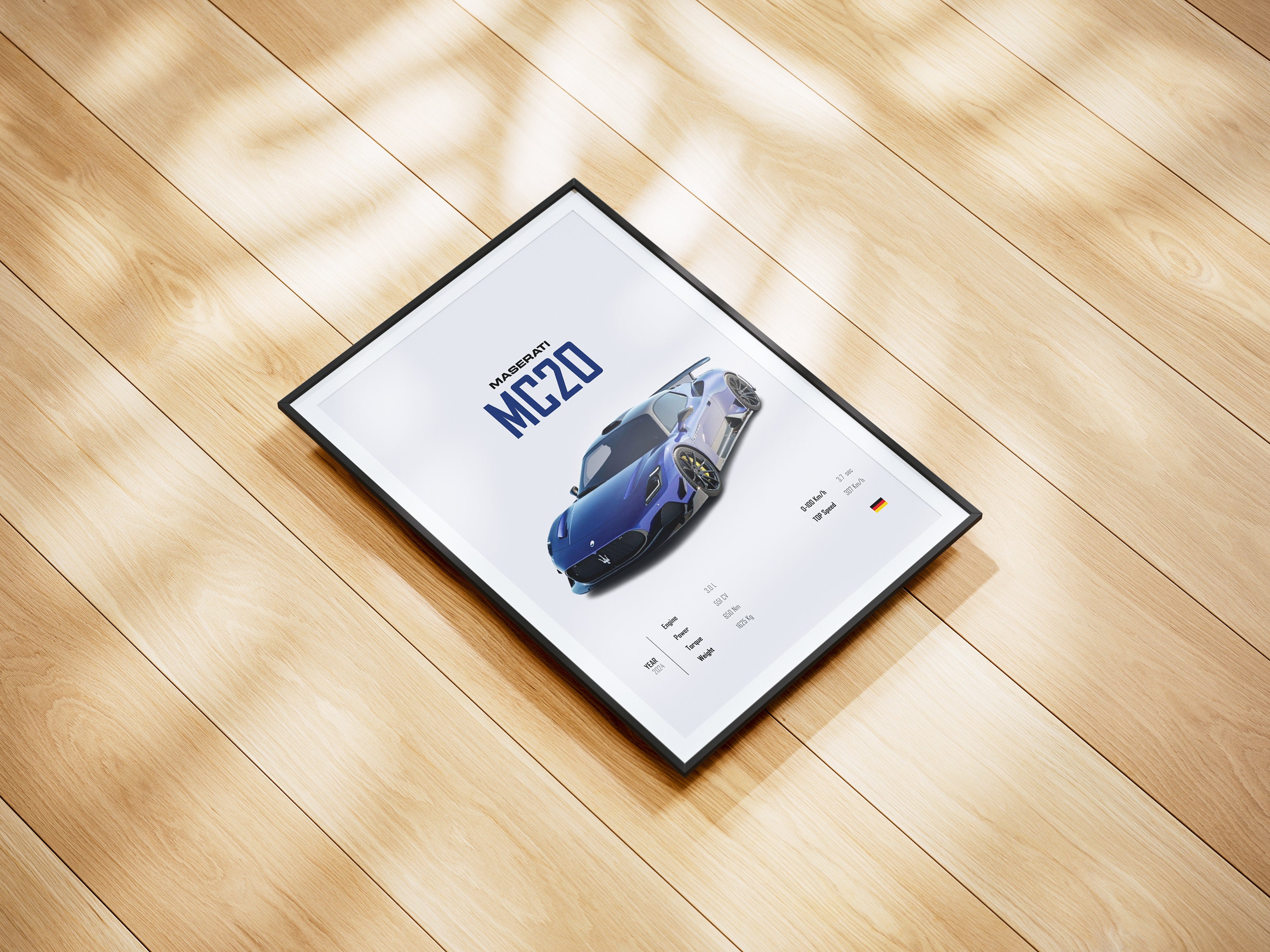 Maserati MC20 Poster - MC20 Prints - Maserati Posters - Car Prints ...