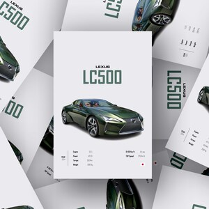 Lexus LC500 Poster - LC500 Prints - Lexus Posters - Car Prints - Car ...