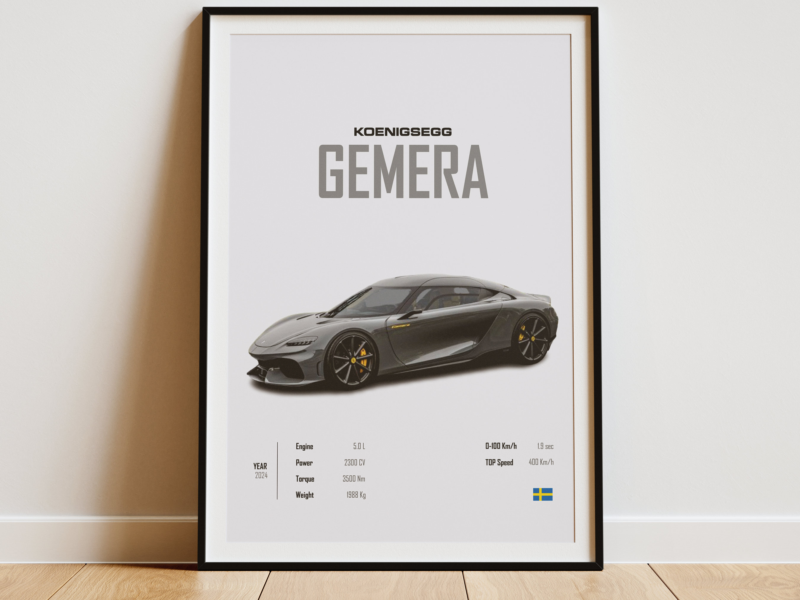 Koenigsegg Gemera Poster - Gemera Prints - Koenigsegg Posters - Car ...