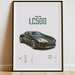 Lexus LC500 Poster - LC500 Prints - Lexus Posters - Car Prints - Car ...
