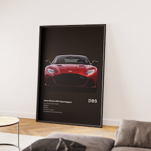 Aston Martin Superleggera DBS Poster - Superleggera Prints - DBS ...