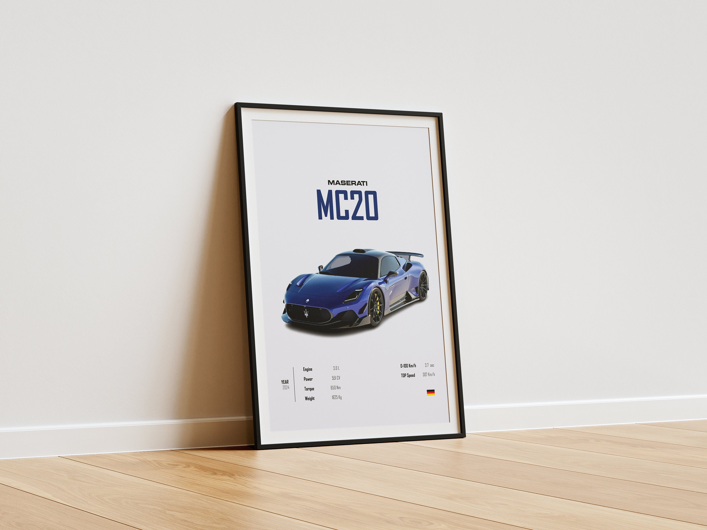 Maserati MC20 Poster - MC20 Prints - Maserati Posters - Car Prints ...