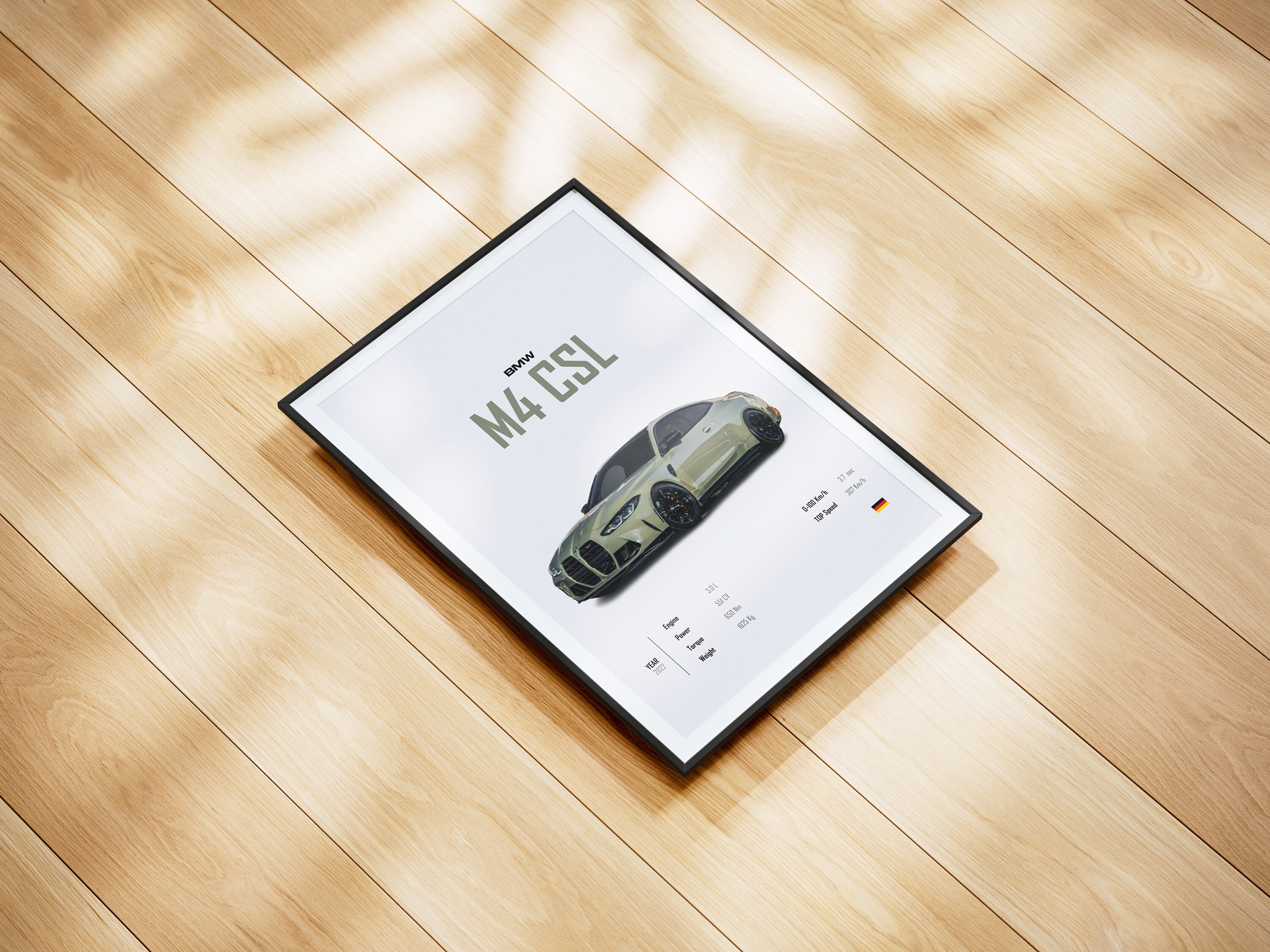 BMW M4 Csl Poster - M4 CSL Prints - BMW Posters - Car Prints - Car Wall ...