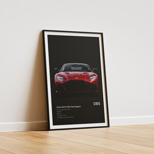 Aston Martin Superleggera DBS Poster - Superleggera Prints - DBS ...