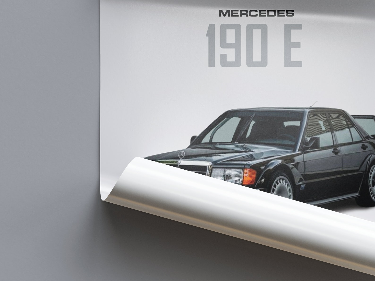 Mercedes 190E Poster 190E Prints Mercedes Posters Car Prints Car Wall ...