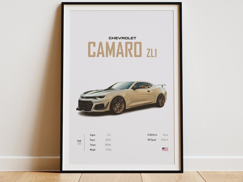 Chevrolet Camaro ZL1 Poster - Camaro ZL1 Prints - Chevrolet Posters ...
