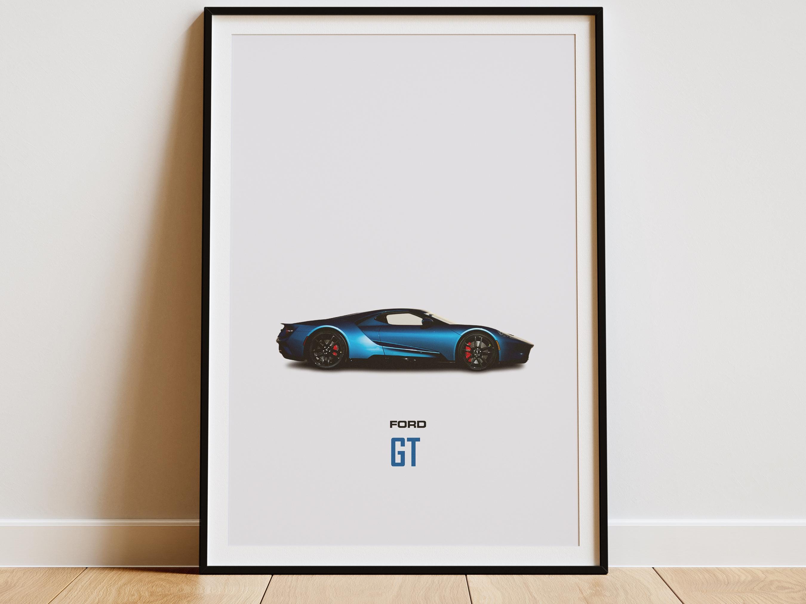 Ford GT Poster GT Prints Ford Posters Car Prints Car Wall Art Car ...