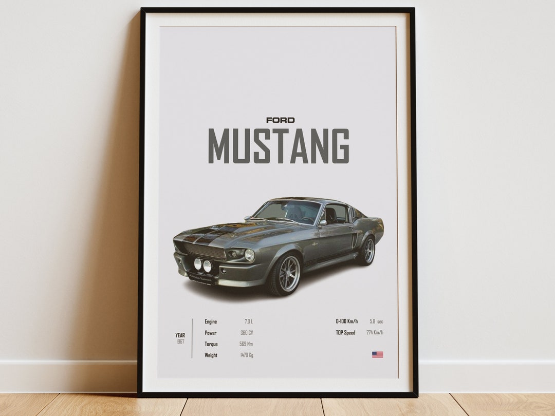 1967 Ford Mustang Poster - Mustang Prints - Ford Posters - Car Prints ...
