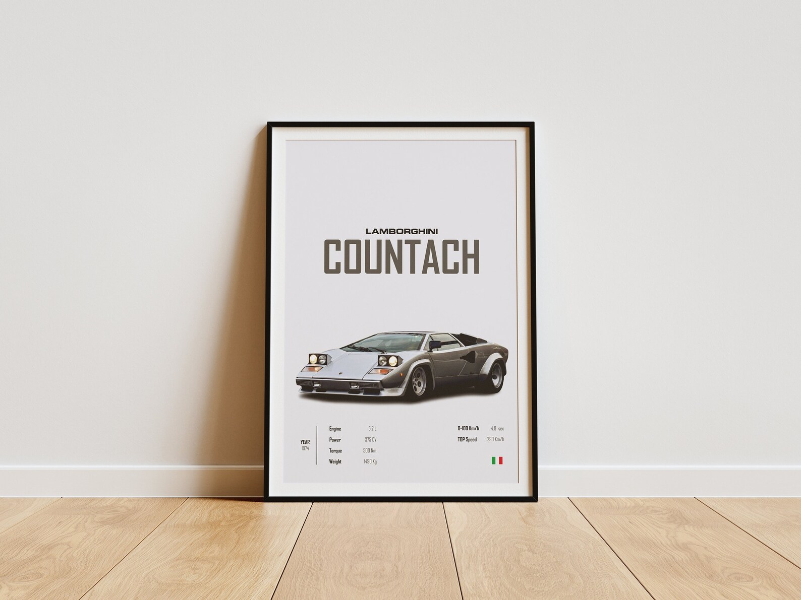 Lamborghini Countach Poster - Countach Print - Car Print - Car Wall Art ...