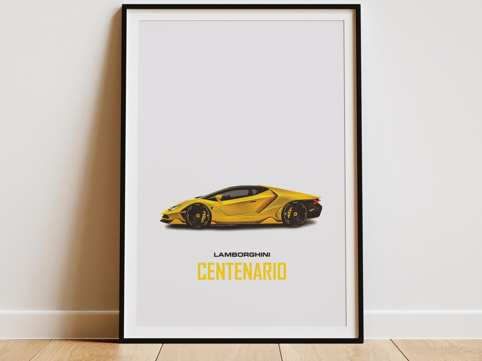 Lamborghini Centenario Poster, Centenario Print, Car Print, Car Wall ...