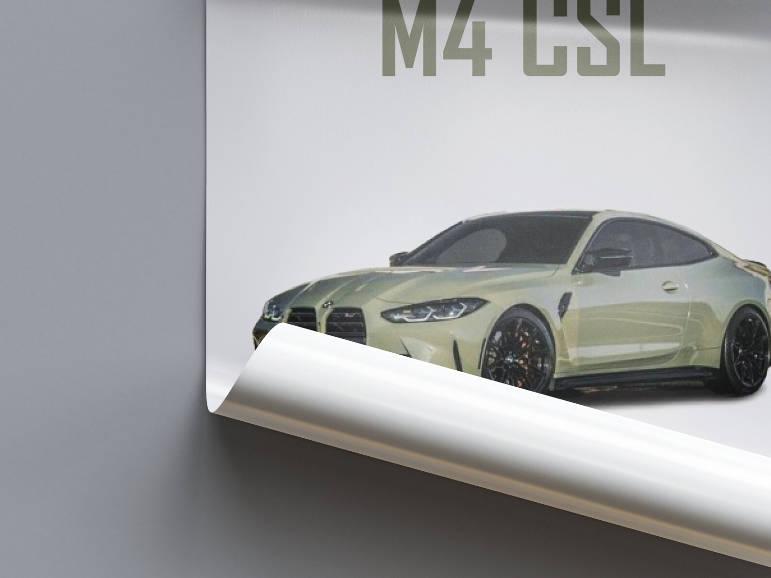 BMW M4 Csl Poster - M4 CSL Prints - BMW Posters - Car Prints - Car Wall ...