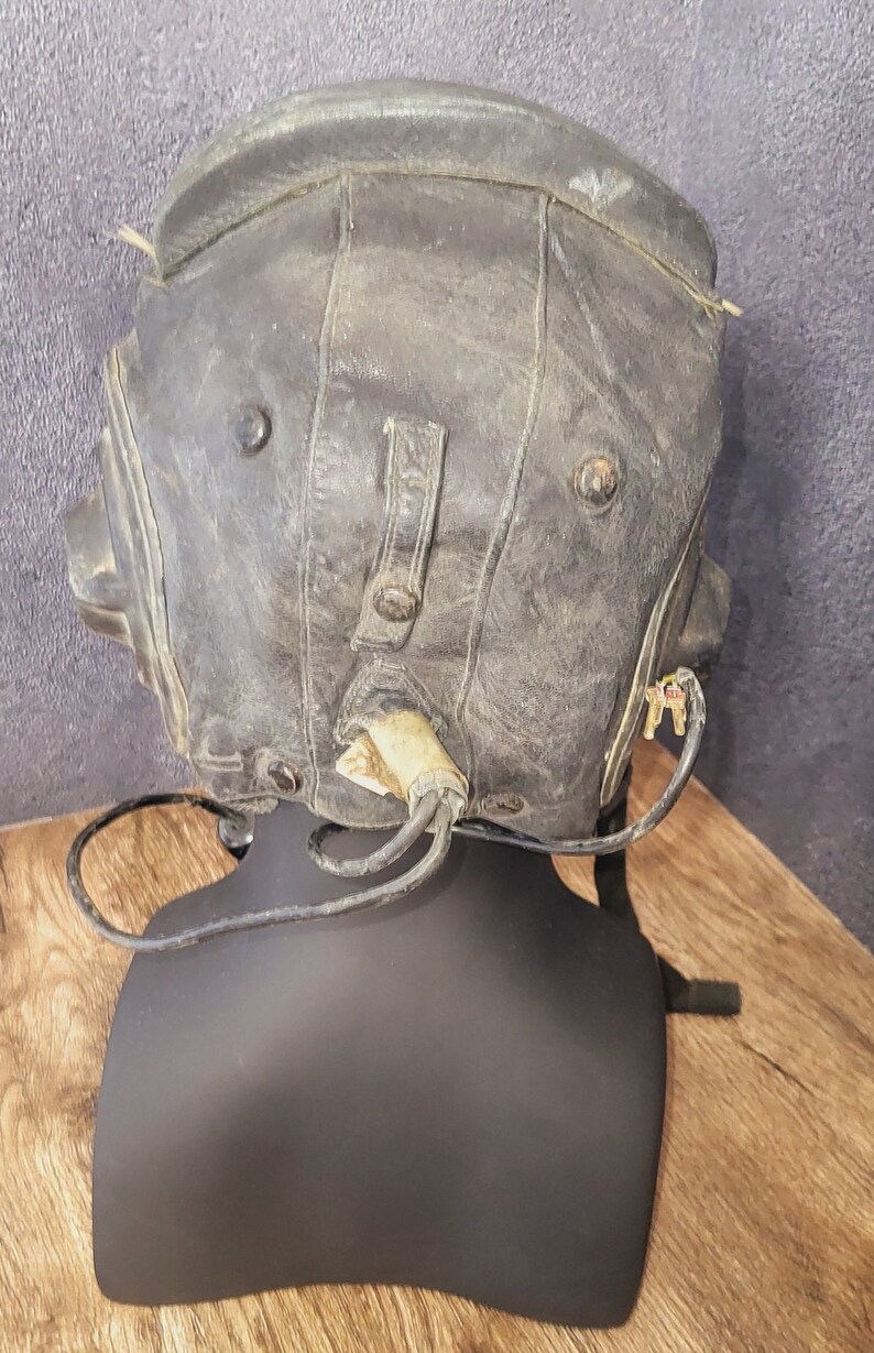 Vintage Original Leather Pilot Helmet USSR Air Force - Etsy