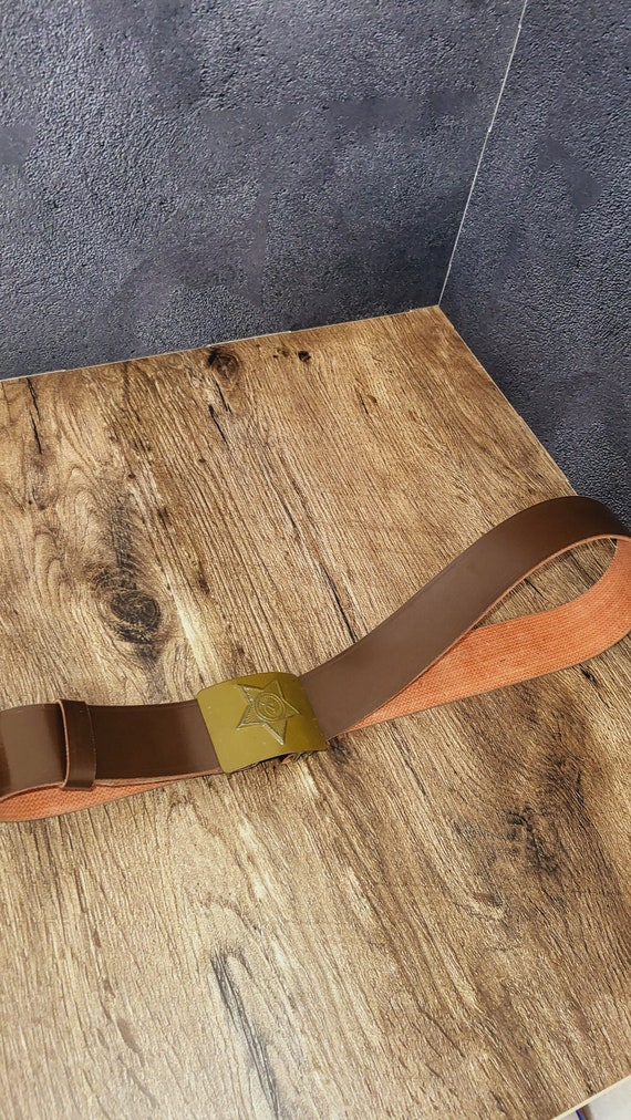 Exclusive military soldier belt Soviet Army USSR - Gem
