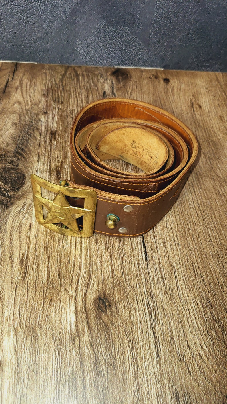 WW2 Exclusive Original Red Army Military Leather Belt - Etsy