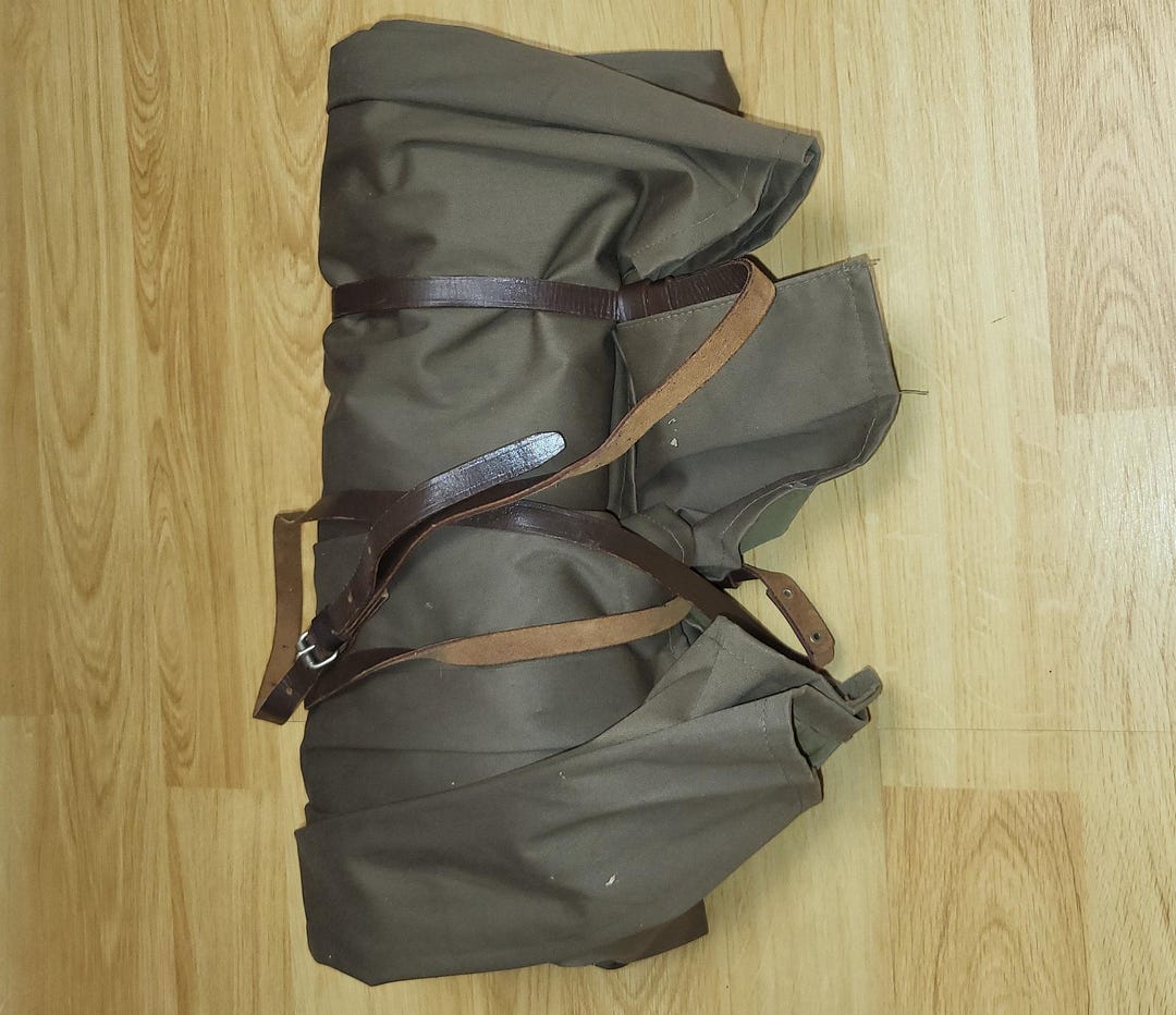 Vintage Soviet Military Rubberized Raincoat Cape With Leather Strap - Etsy