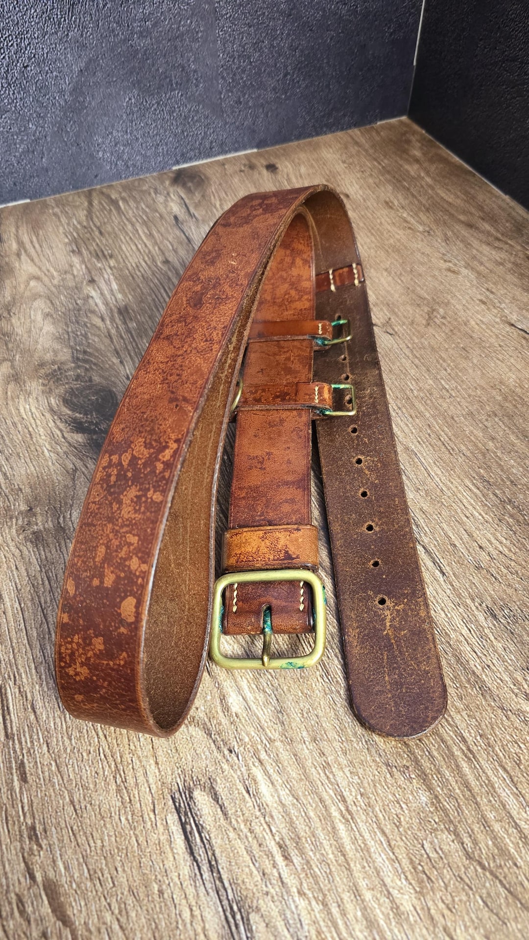 Exclusive Military Vintage Leather Belt From 1950 - Etsy